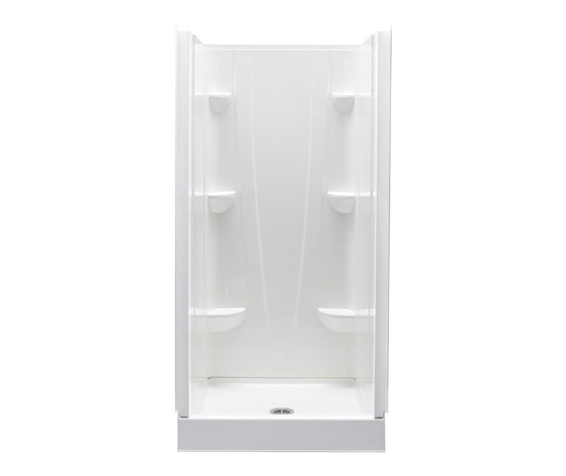 VP3232CS 32 x 32 Veritek™ Pro Alcove Center Drain Four-Piece Shower in ...