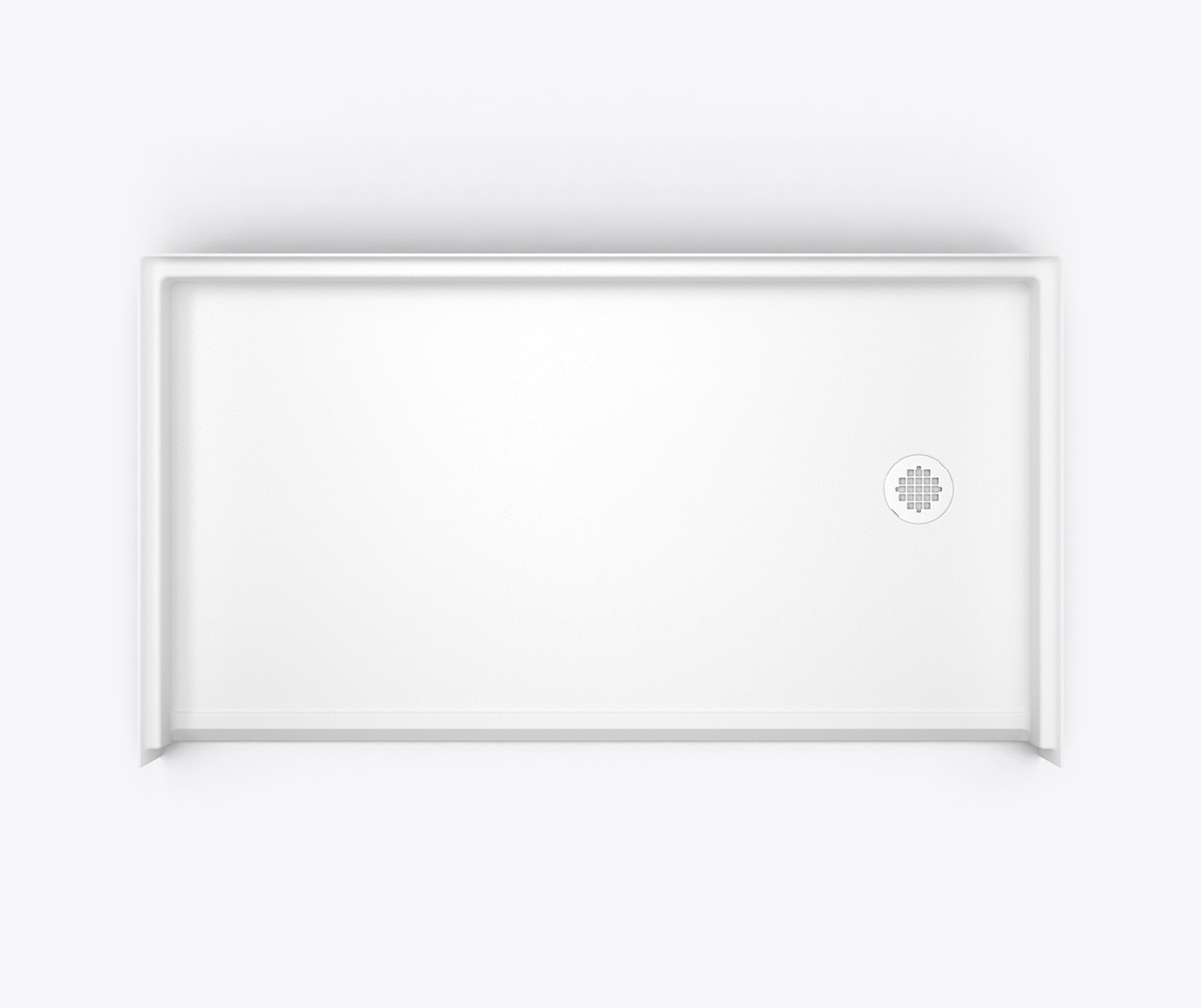 XSB 6033 BF COL L/R AcrylX Alcove Shower Base with Right Hand Drain in ...
