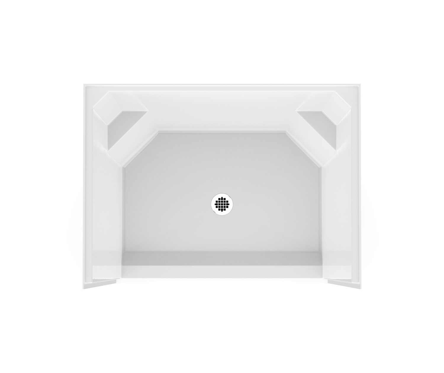 XSS 4878 SH NS4.0 AcrylX Alcove One-Piece Shower with Center Drain in White | Shower, ComfortDesigns