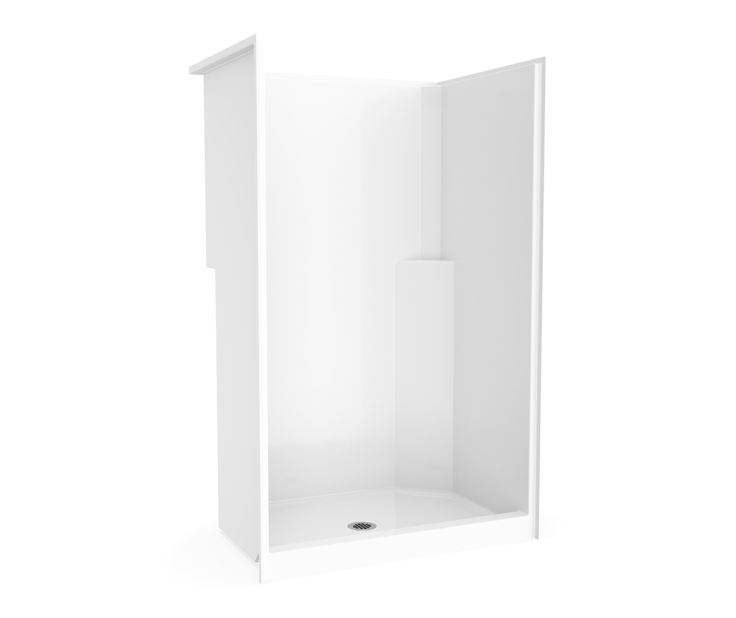 XSS 4878 SH NS4.0 AcrylX Alcove One-Piece Shower with Center Drain in White | Shower, ComfortDesigns