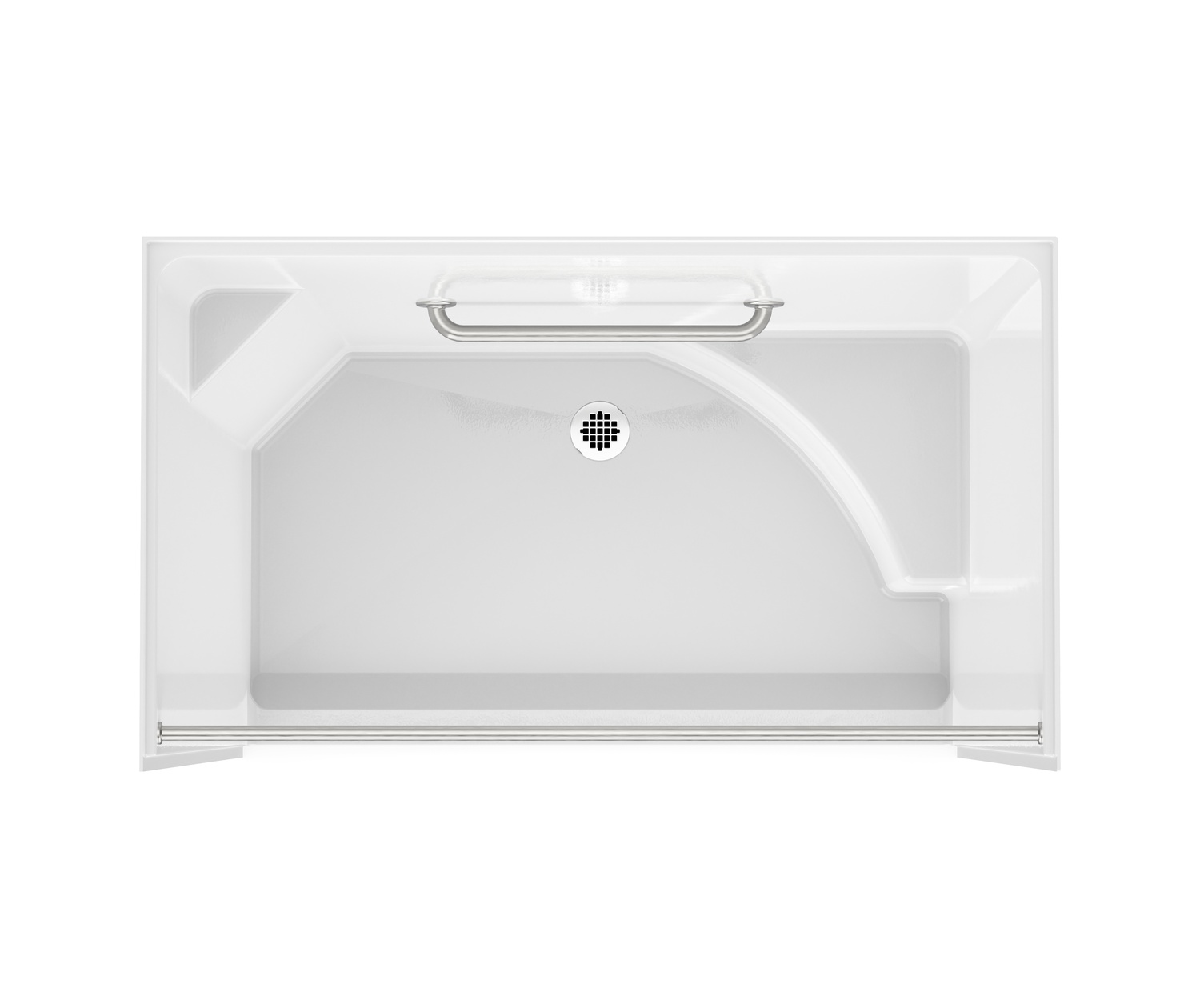 XSS 6096 SH MS AcrylX Alcove One-Piece Shower with Left Hand Drain in White | Shower, ComfortDesigns