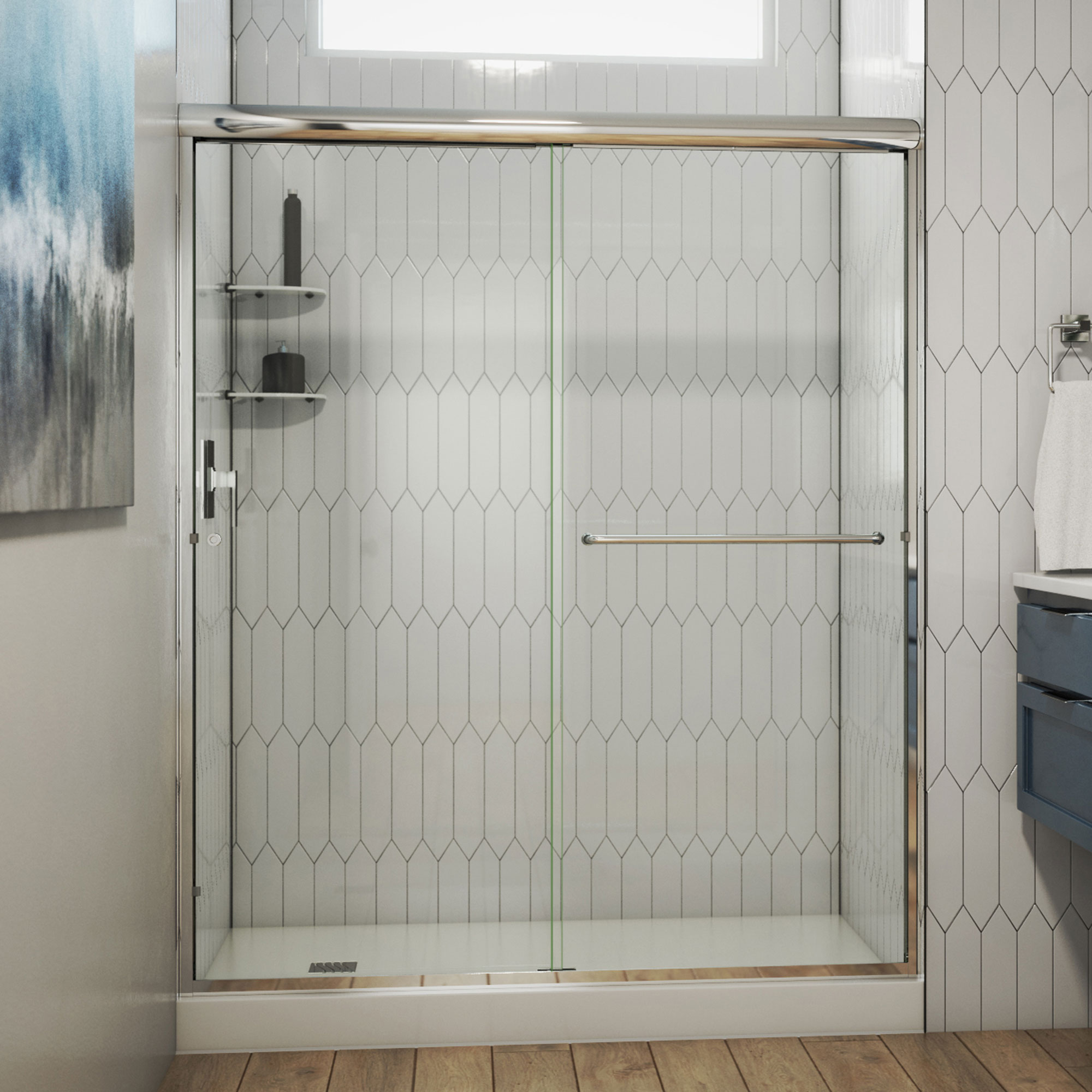 DreamLine Alliance Pro 56 - 60 inch W x 70 3/8 inch H Semi-Frameless ...