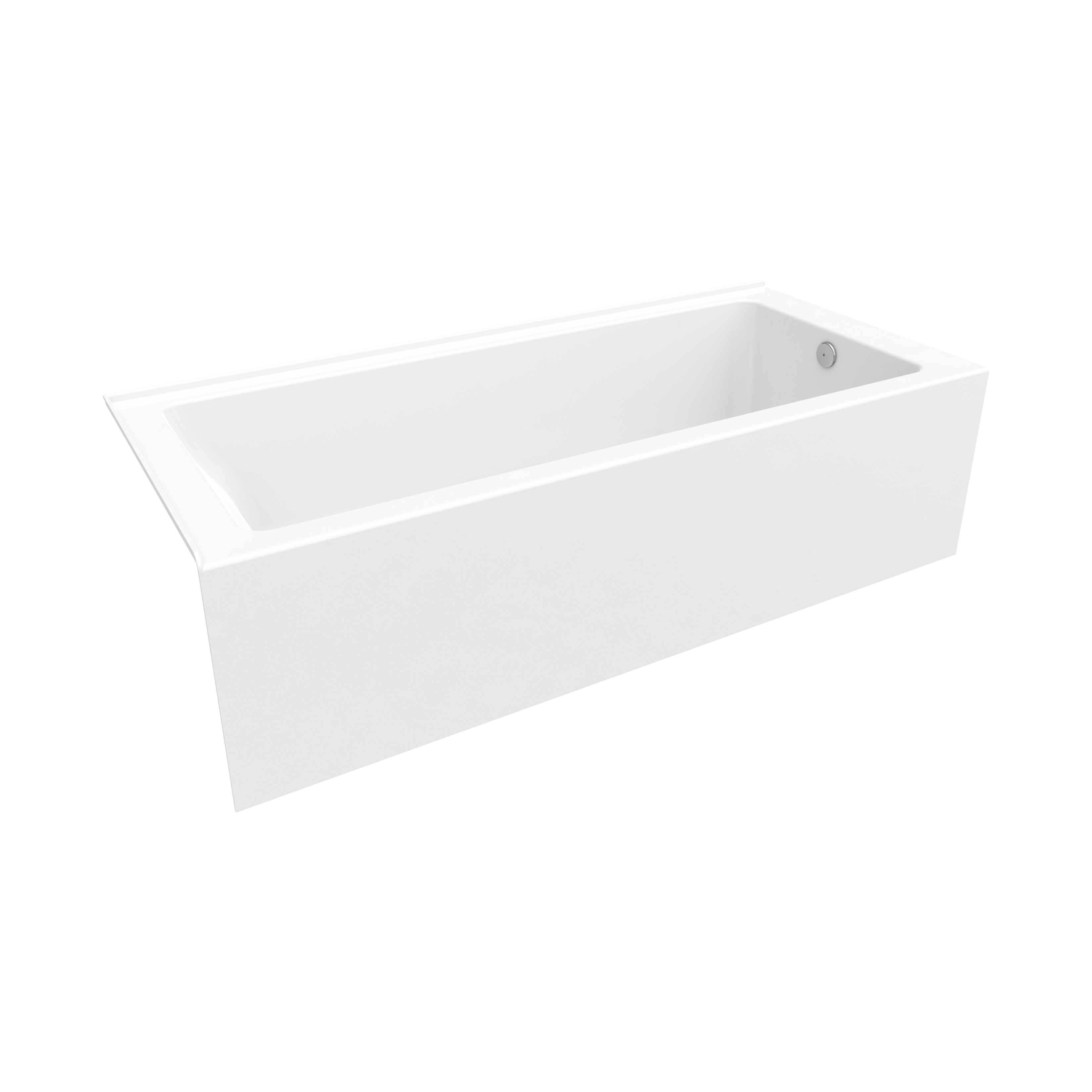 Pia 3272 IFS AFR Acrylic Right Corner Left-Hand Drain Bathtub in White ...