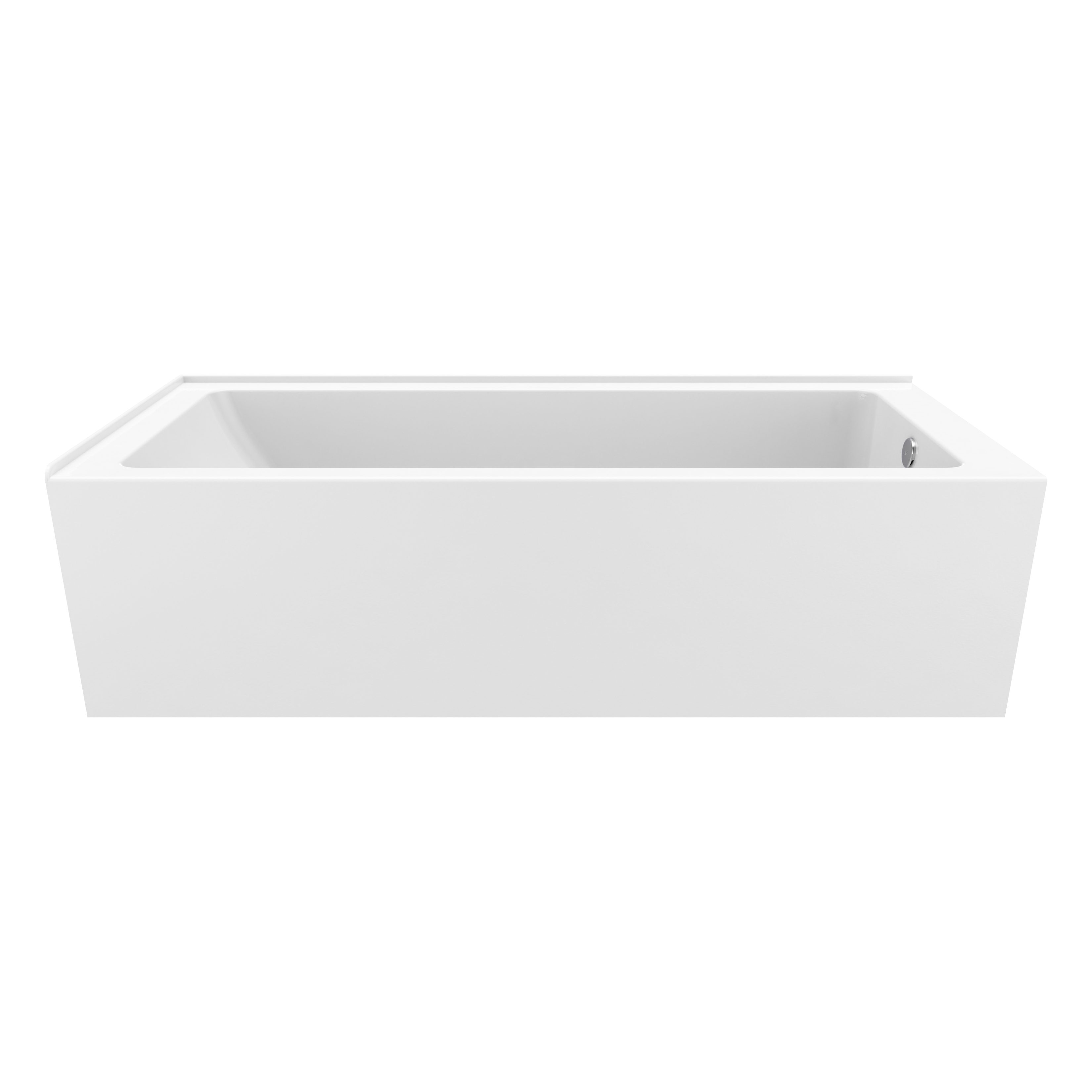 Pia 3272 IFS AFR Acrylic Right Corner Left-Hand Drain Bathtub in White ...