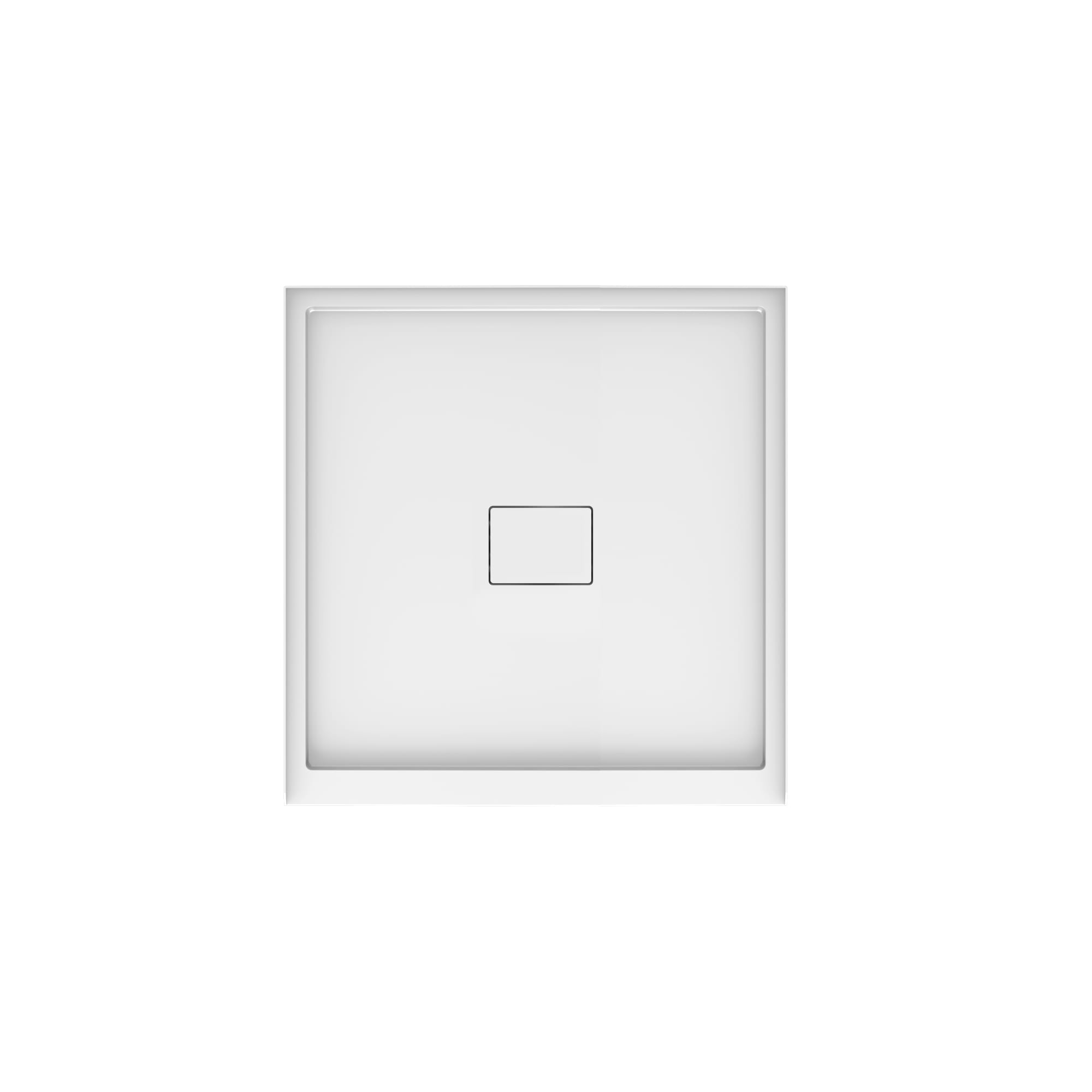 Cache 3636 Acrylic Alcove Shower Base in White with Center Drain ...