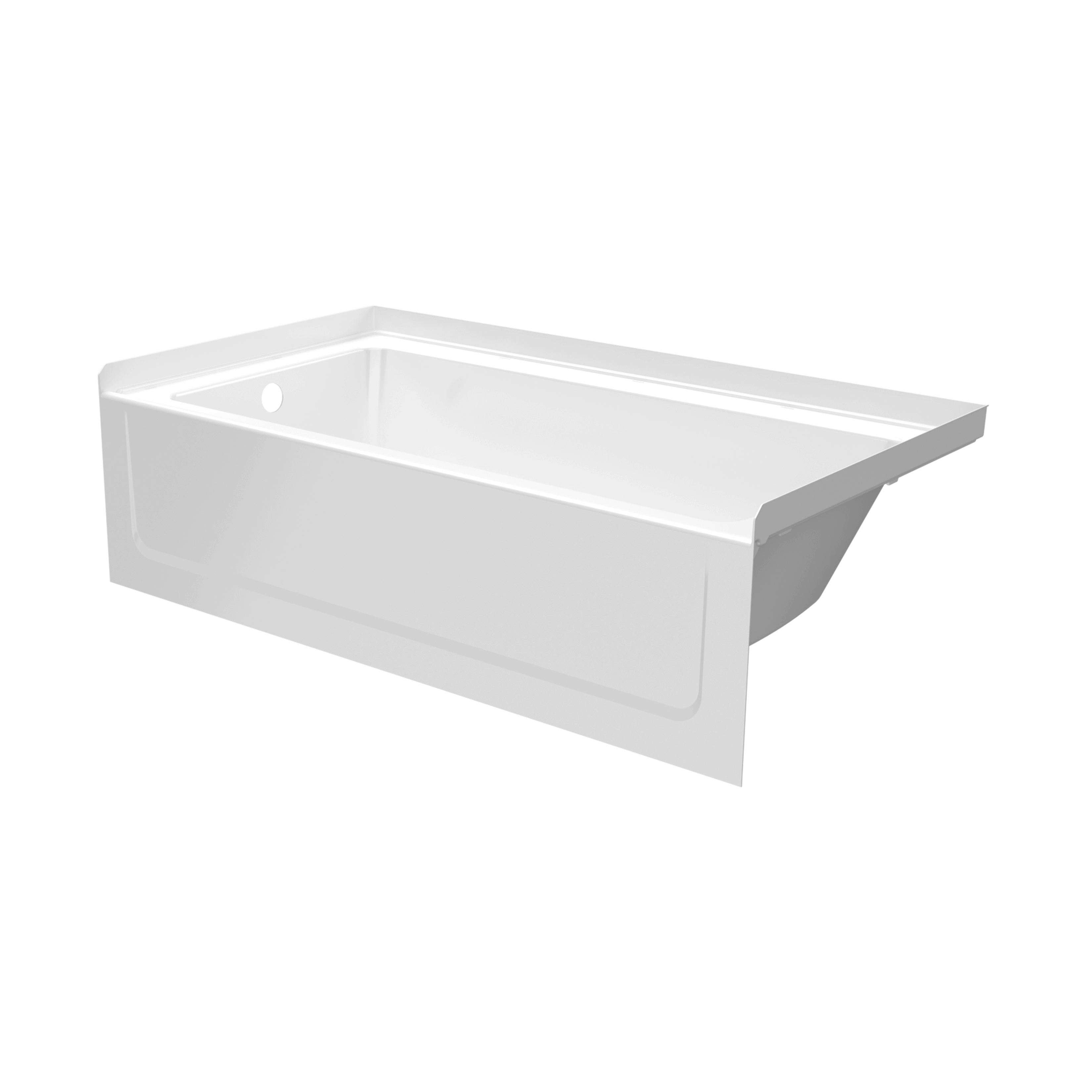 OP6032TL 60 x 32 Optima Veritek™ Pro Bathtub with Left Hand Drain in ...