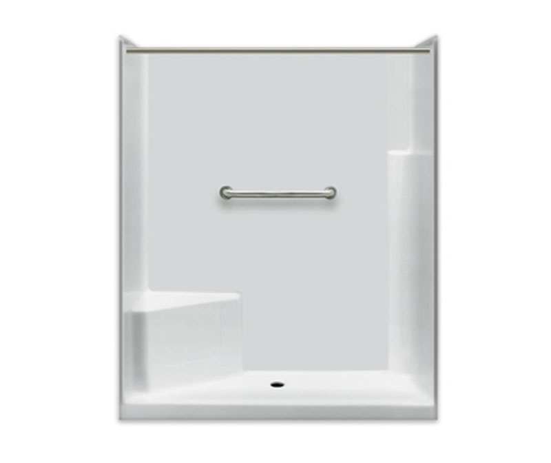 G 6096 SH 1S 60 x 35 CenturyStone Alcove One-Piece Shower with Center ...