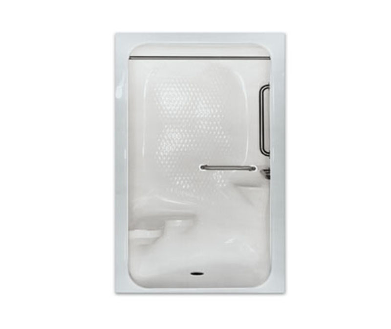 H 3648 BF 48 x 36 Acrylic Alcove One-Piece Shower with Center Drain in ...