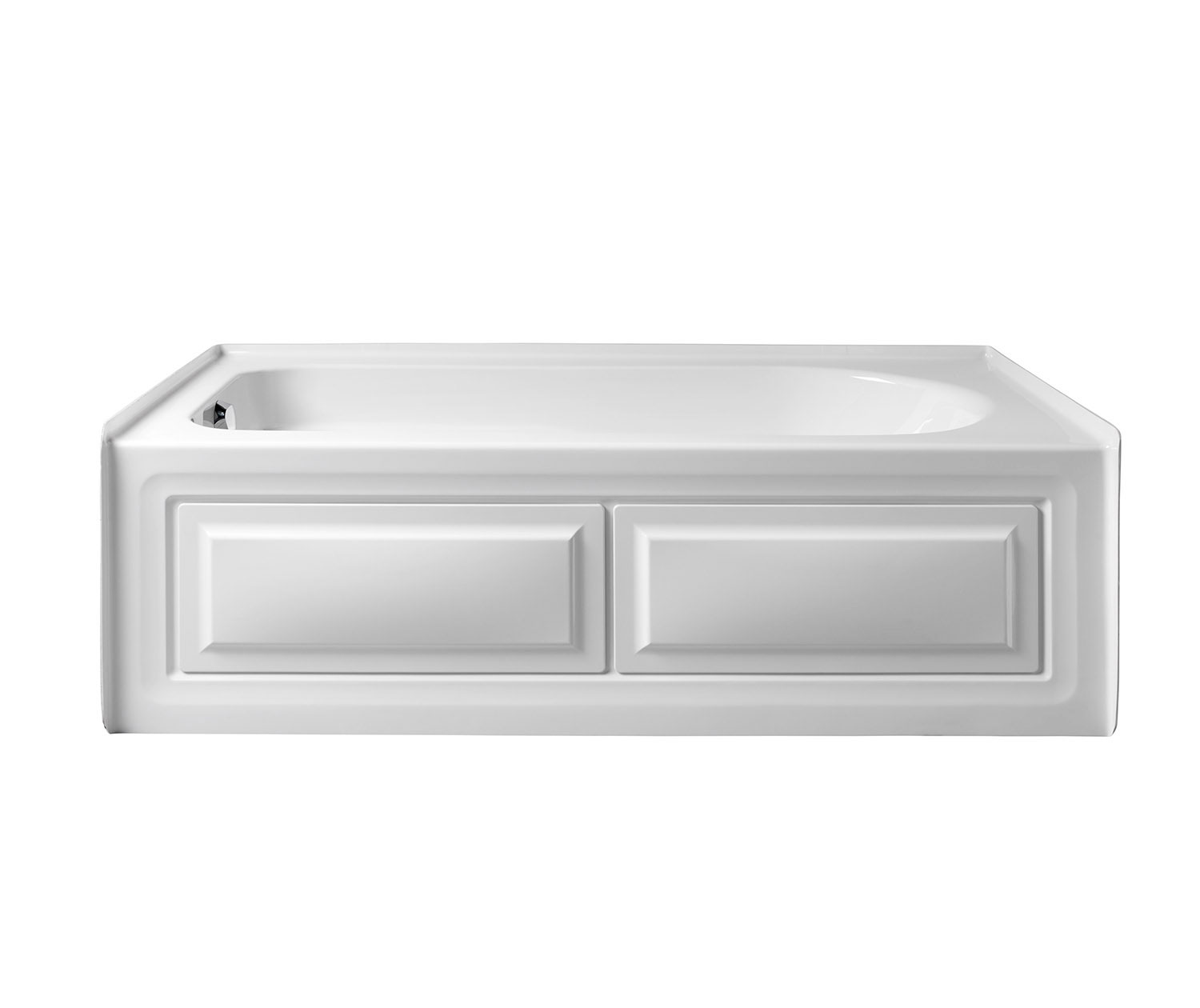 Novelli Stocking 60 x 37 Acrylic Alcove Left-Hand Drain Bathtub in ...