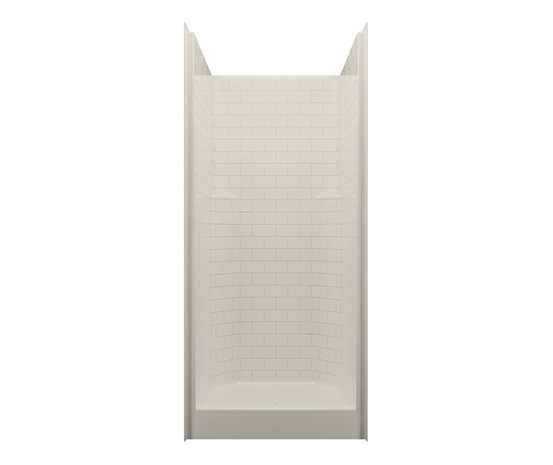 13636STT 36 x 36 AcrylX Alcove Center Drain One-Piece Shower in Biscuit ...