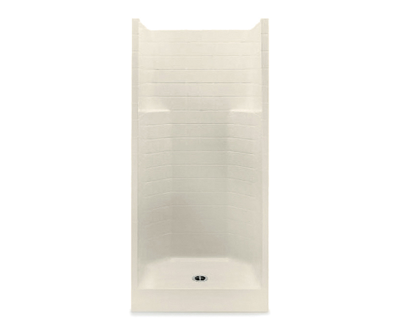 1363CTC 36 x 36 AcrylX Alcove Center Drain One-Piece Shower in Bone ...