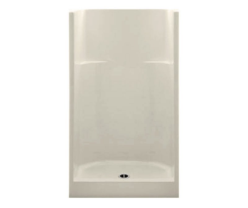 1423C 42 x 34 AcrylX Alcove Center Drain One-Piece Shower in Bone ...