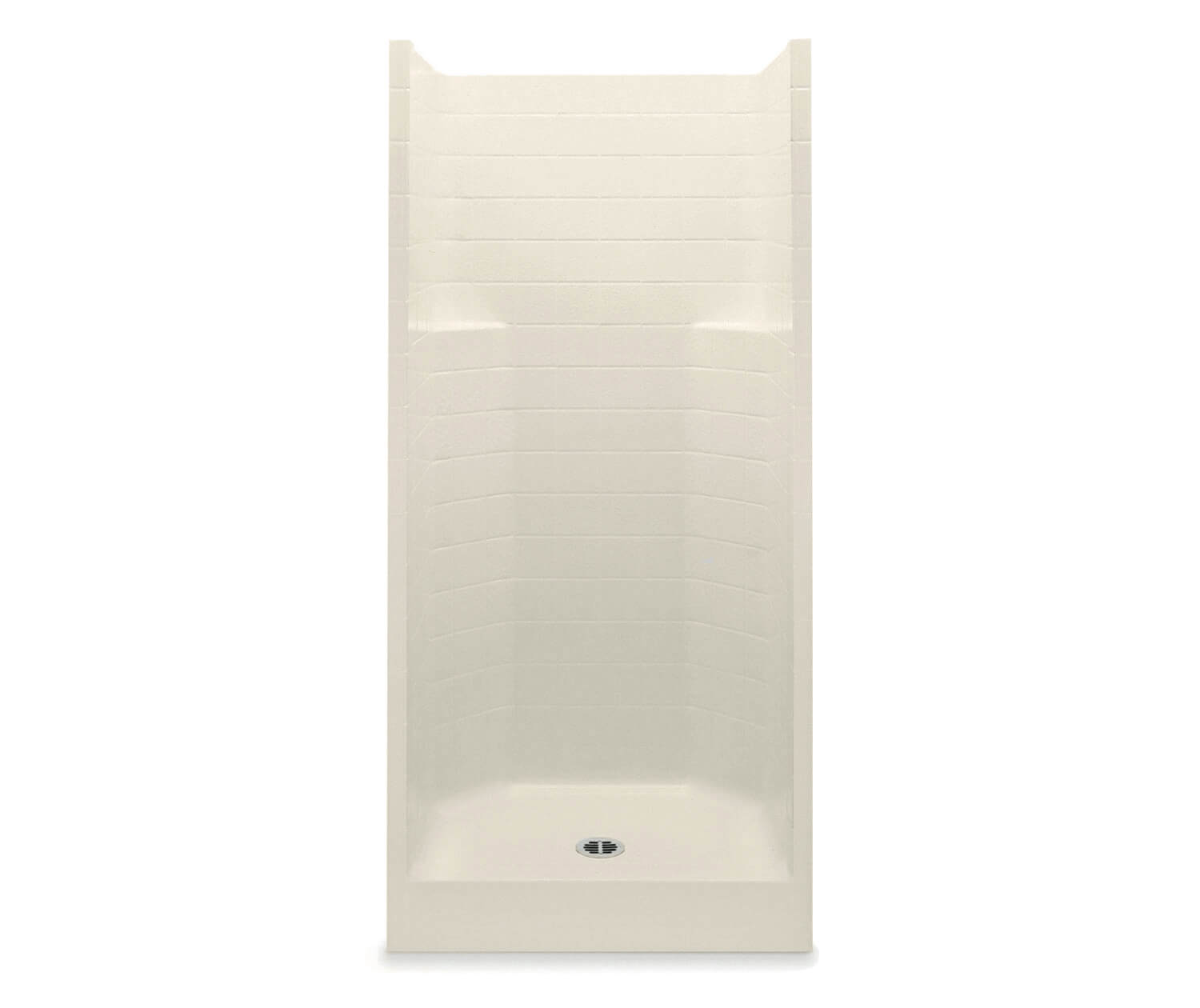 1423CTC 42 x 34 AcrylX Alcove Center Drain One-Piece Shower in Bone ...