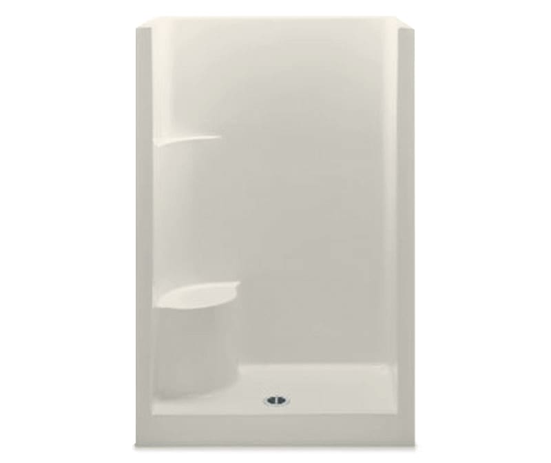 1483OSM AFR 48 x 34 AcrylX Alcove Center Drain One-Piece Shower in ...