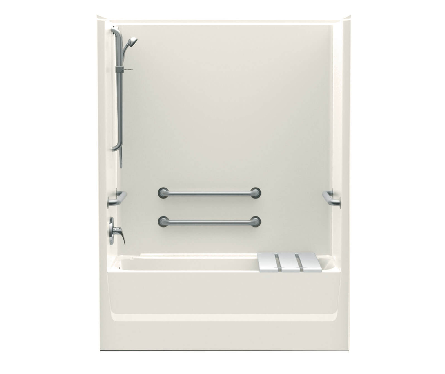 2603SMTE 60 x 32 AcrylX Alcove Left Hand Drain One-Piece Tub Shower in ...