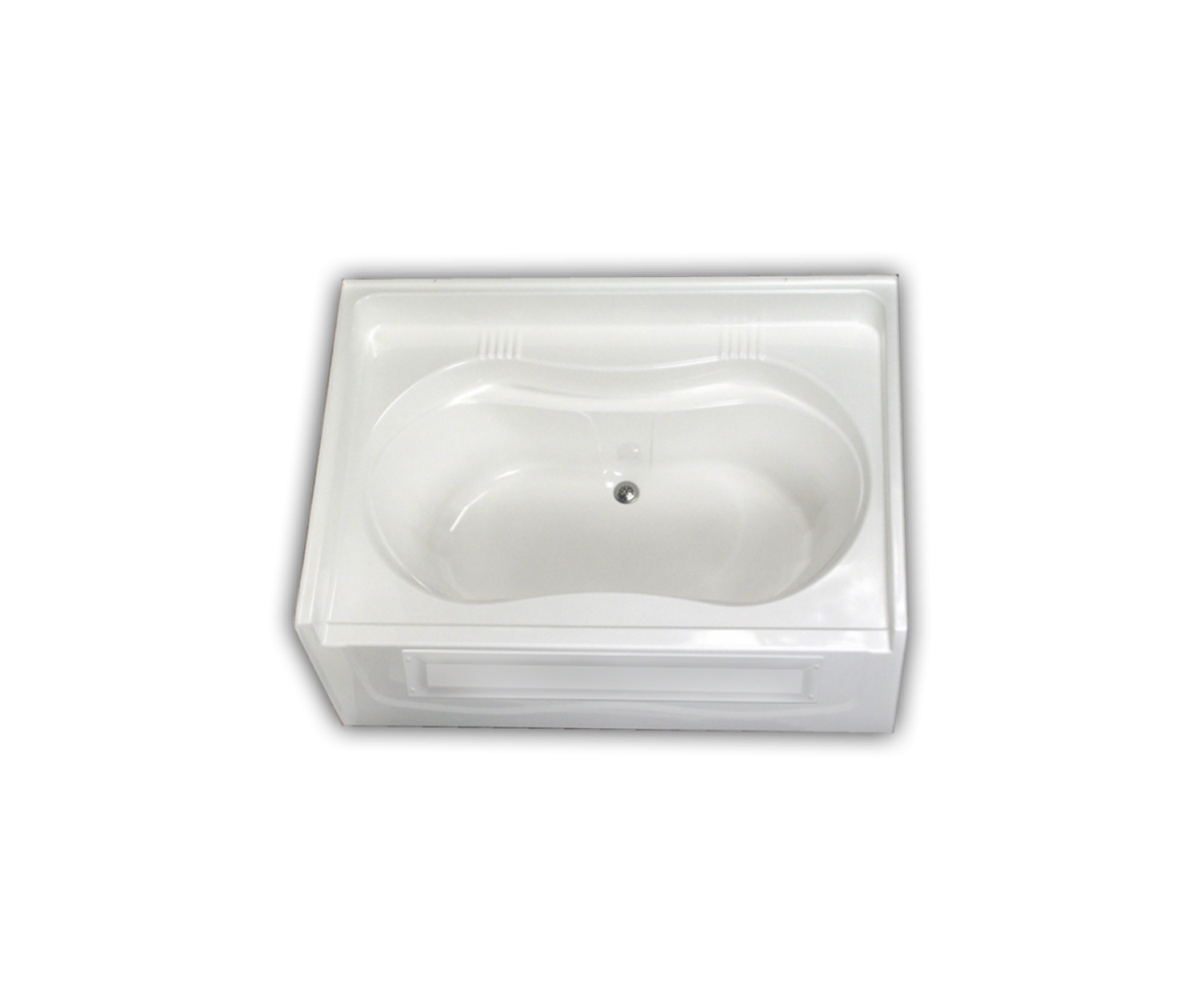 RE3100AX 60 x 42 AcrylX Alcove Back Center Drain Bathtub in Bone ...