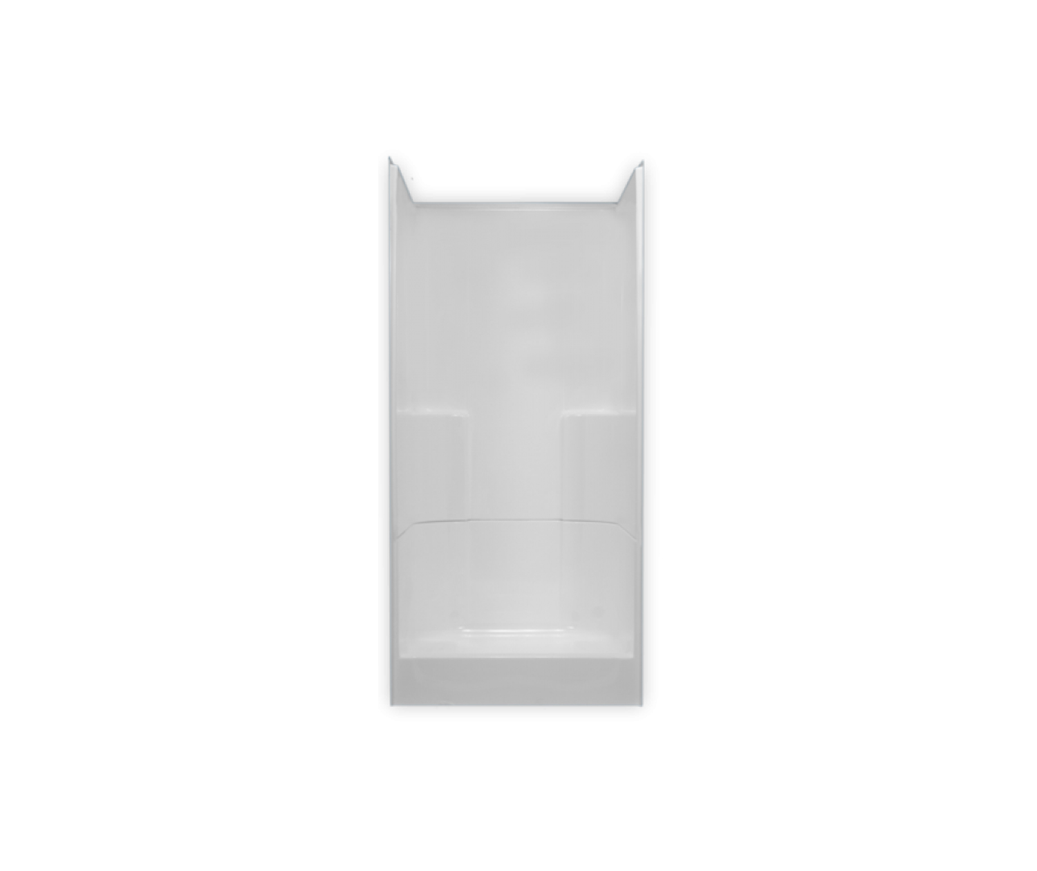 RE6636 36 x 35 AcrylX Two-Piece Alcove Center Drain Shower in Biscuit ...