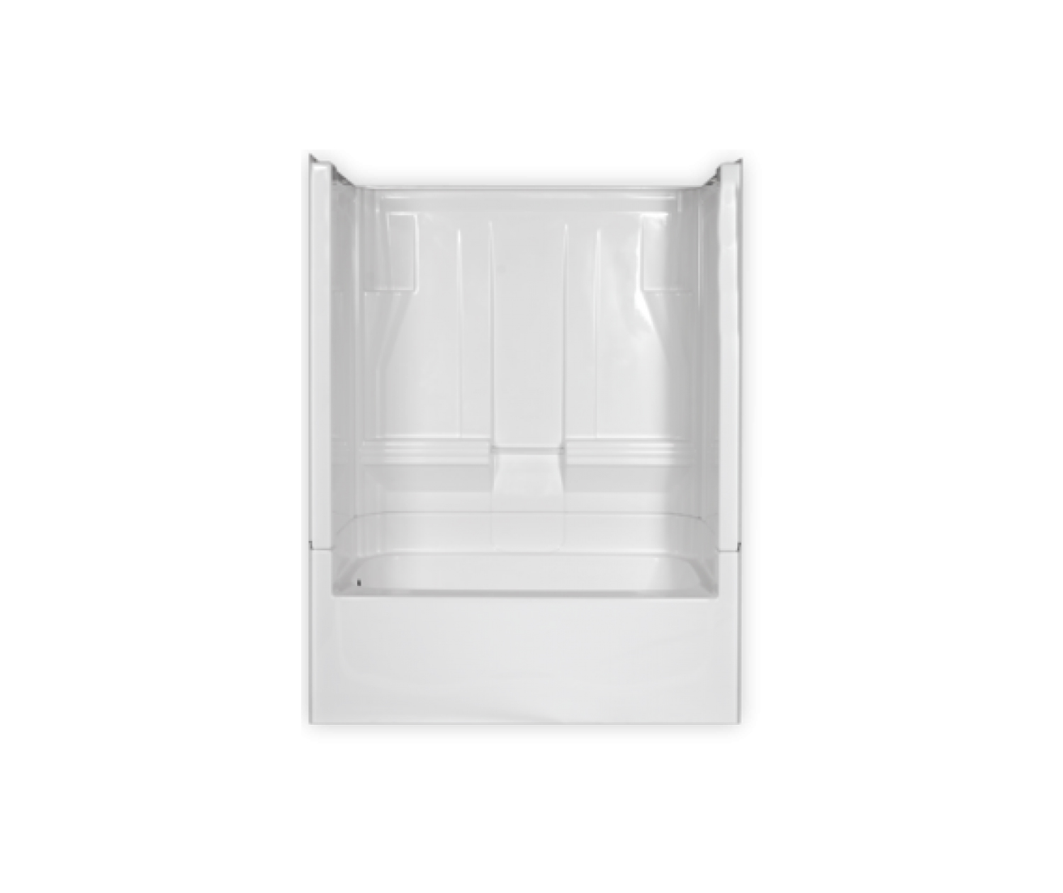 4T10LT 60 x 33 AcrylX Four-Piece Alcove Left-Hand Drain Tub Shower in ...