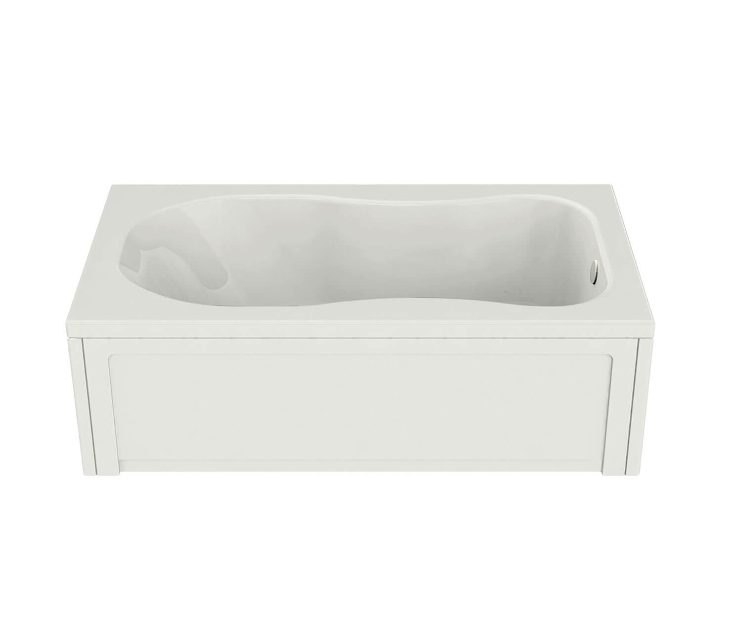 Topaz 6036 Acrylic Alcove End Drain Aerofeel Bathtub in White | Bath ...