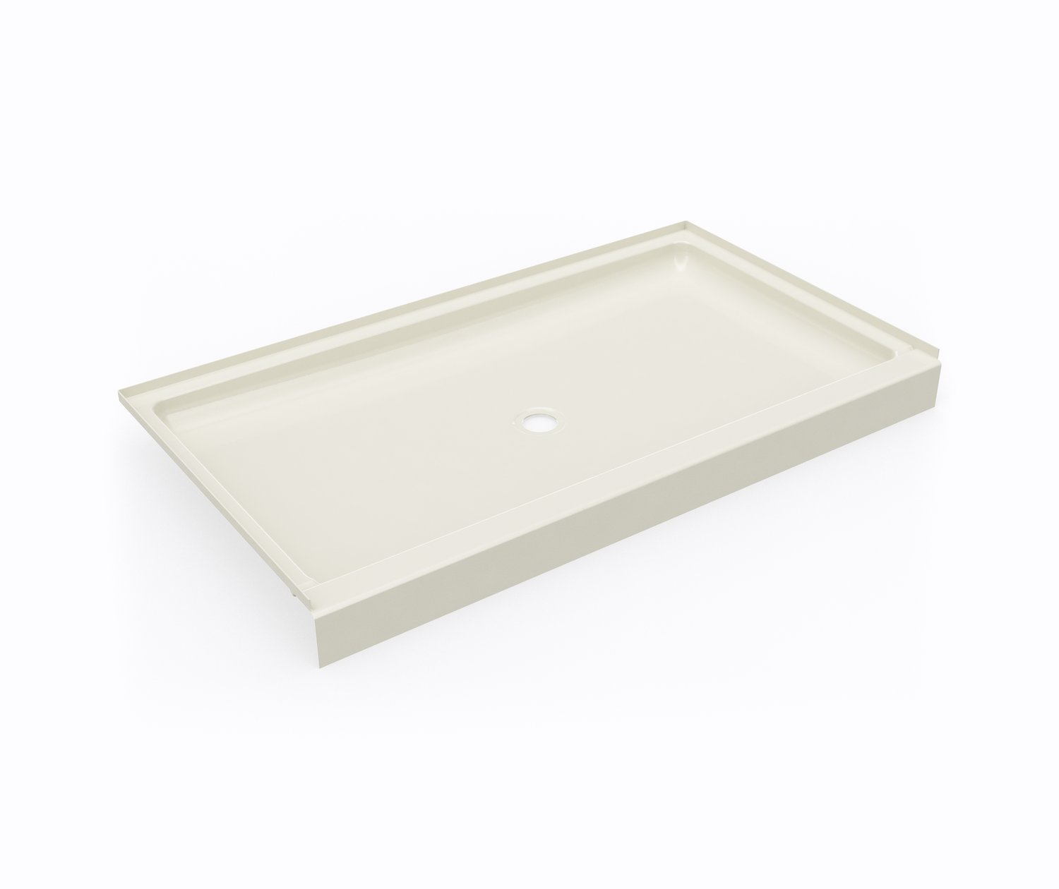 SS-3460 34 x 60 Swanstone® Alcove Shower Pan with Center Drain in Bone ...