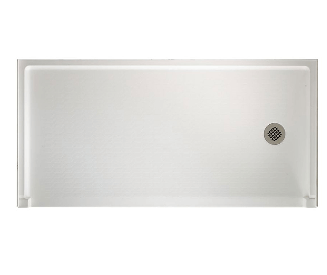 FBF-3060LM/RM 30 x 60 Veritek Alcove Shower Pan with Left Hand Drain in ...