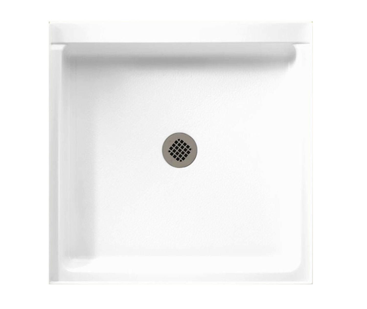 R-3636 36 x 36 Veritek Alcove Shower Pan with Center Drain in White ...