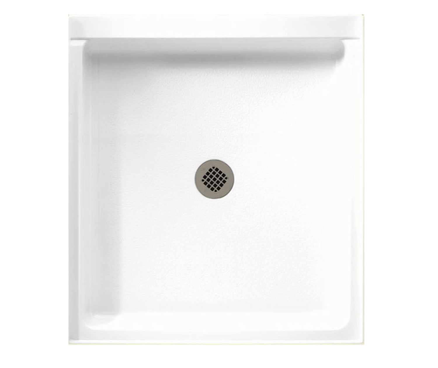 R-4236 42 x 36 Veritek Alcove Shower Pan with Center Drain in White ...