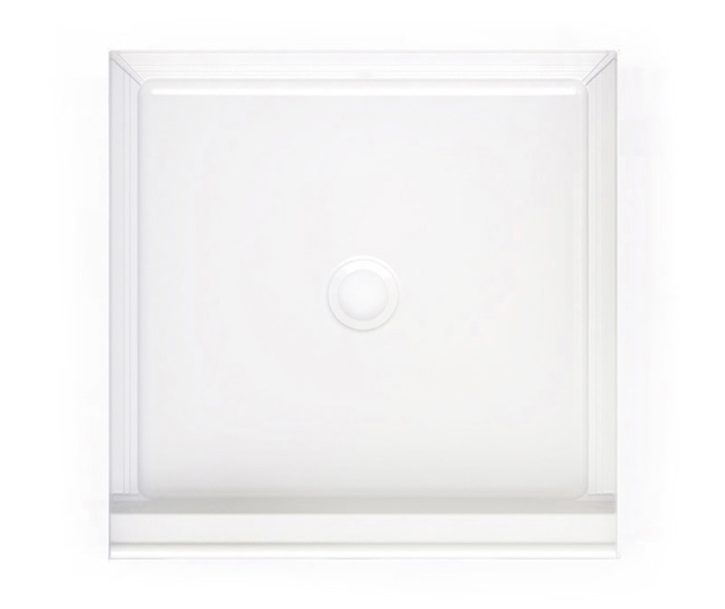 VP3232CPAN Veritek™ Pro Alcove Shower Pan with Center Drain in White ...