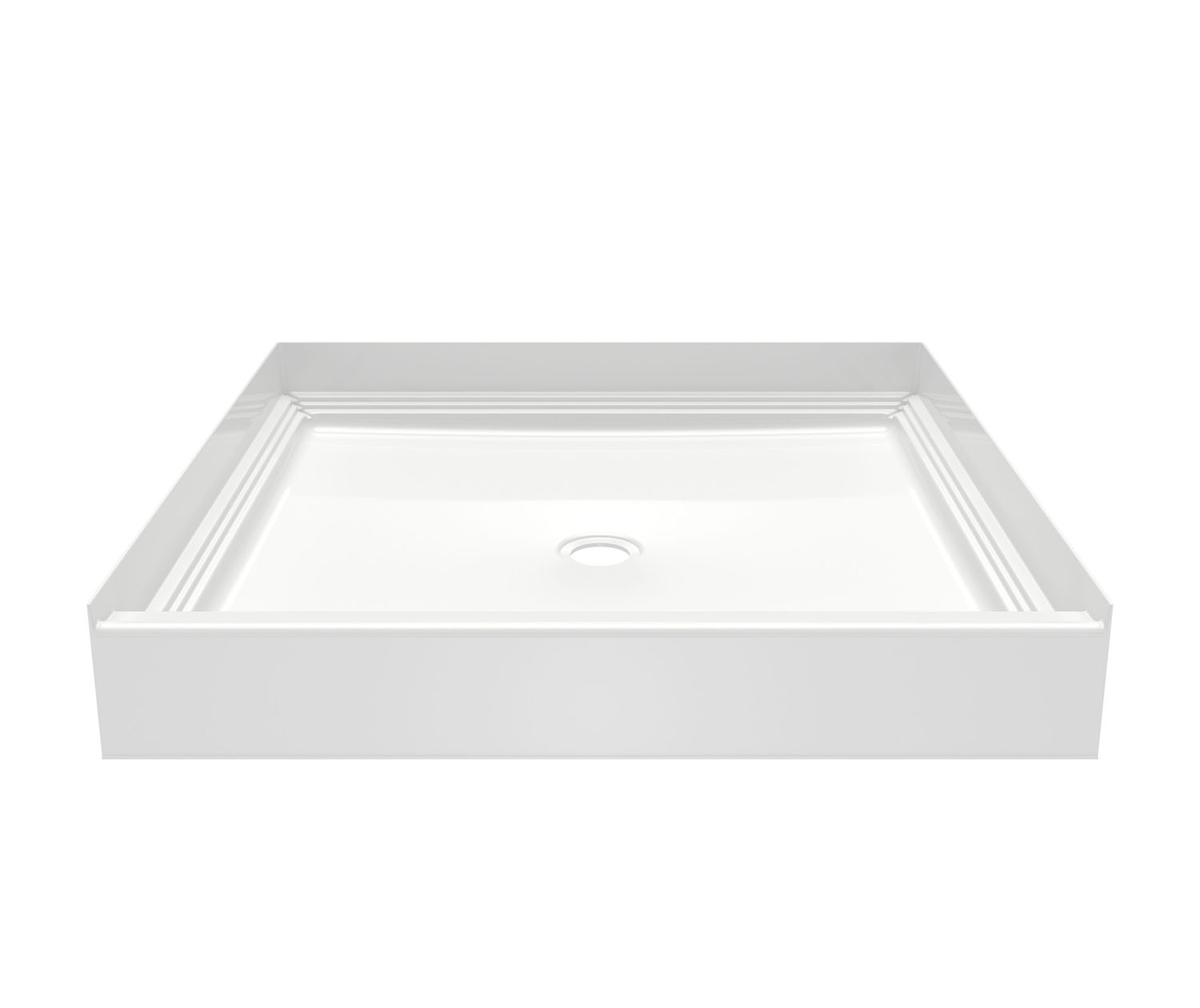 VP4242CPAN Veritek™ Pro Alcove Shower Pan with Center Drain in White ...