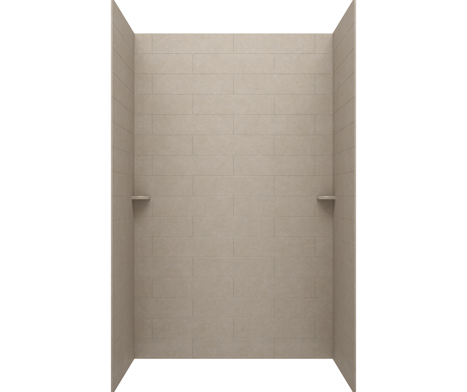 MSMK96-3662 36 x 62 x 96 Swanstone® Modern Subway Tile Glue up Shower ...