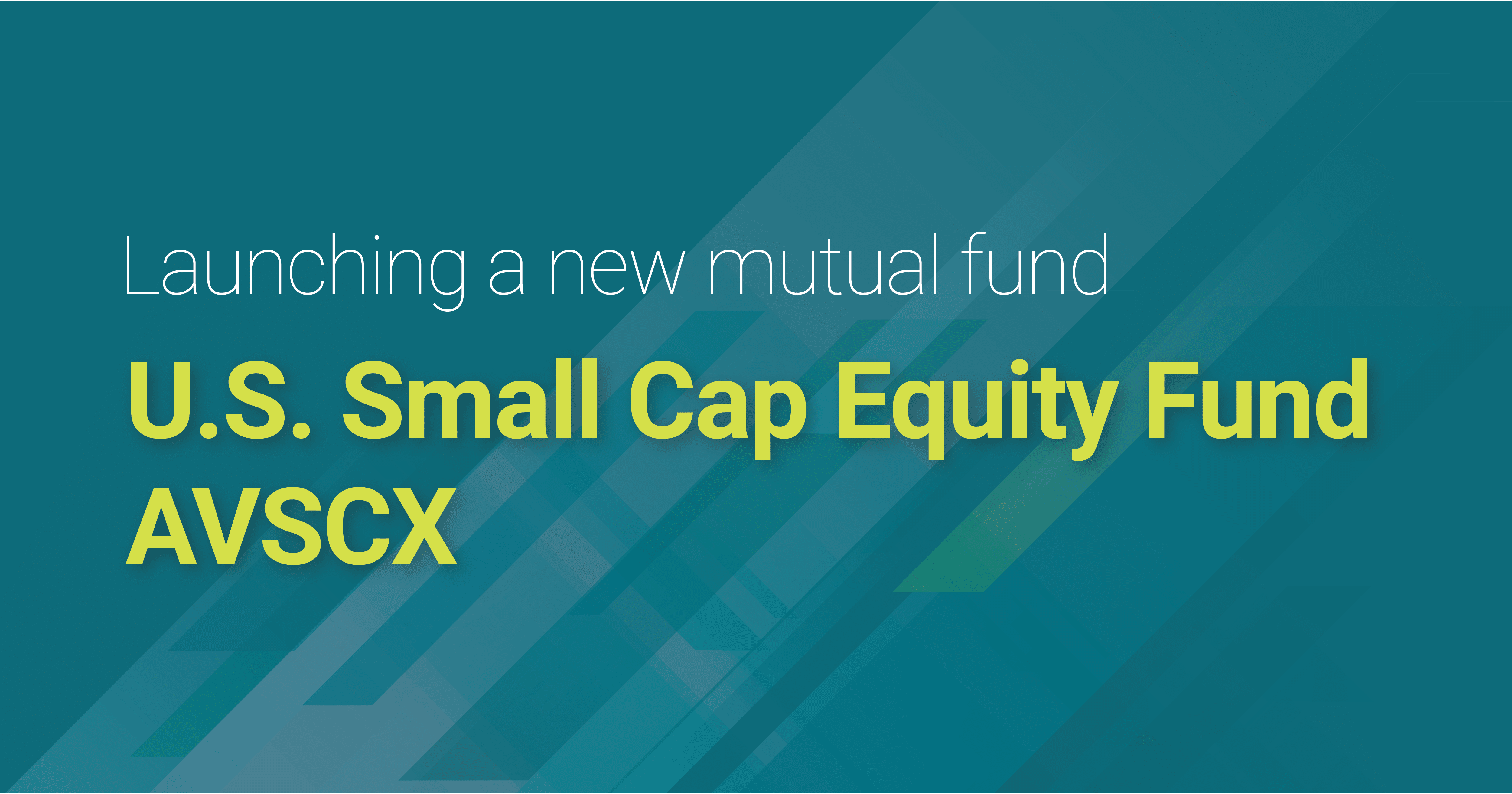 Avantis Investors® Launches U.S. Small Cap Equity Fund