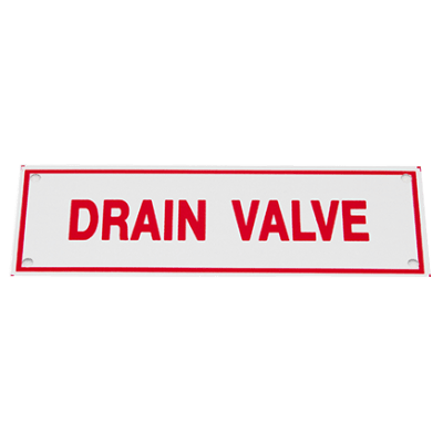 TYPE B DRN VALVE SIGN | Ameripipe Supply, Inc