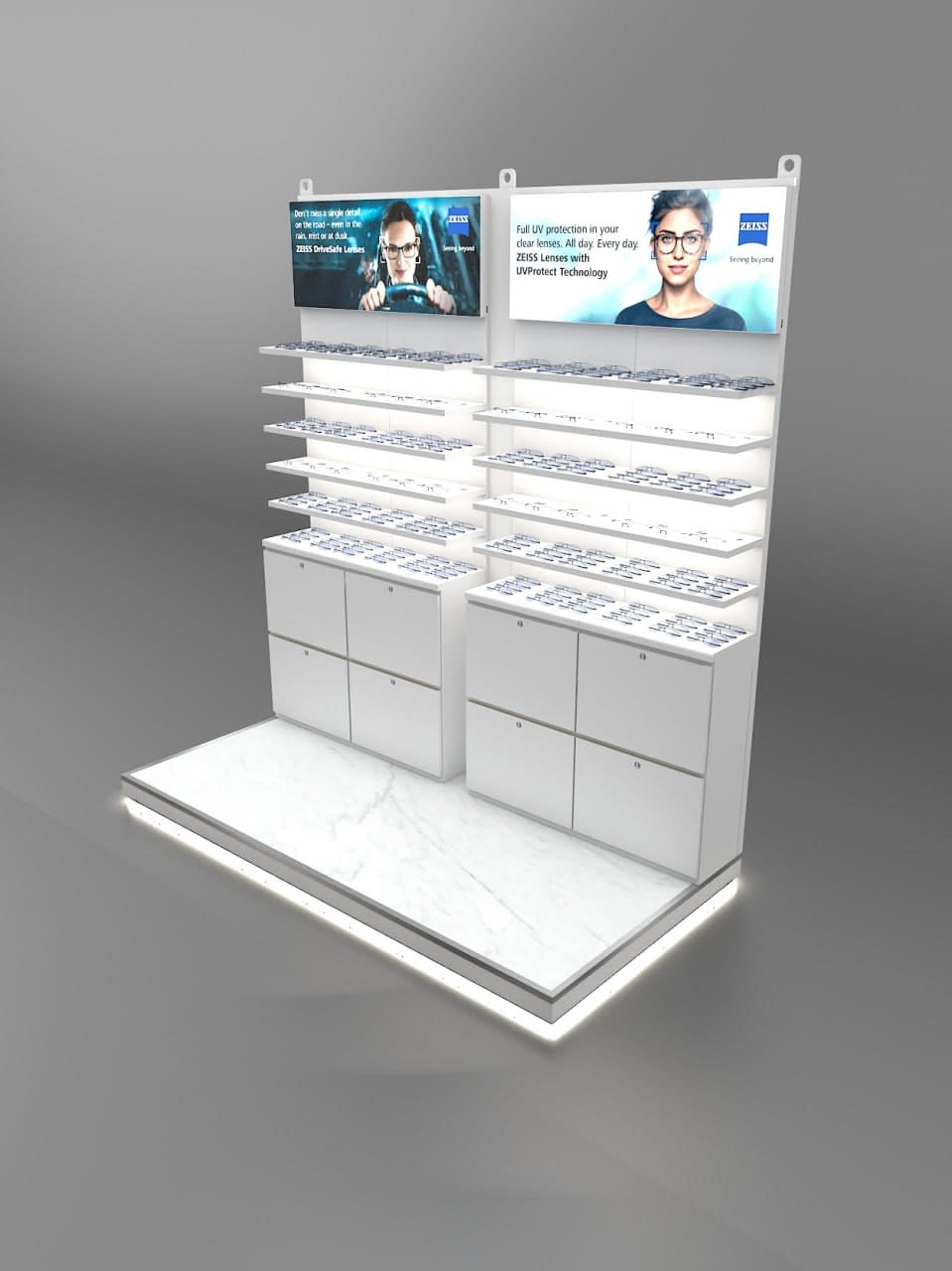 Store Wall - 8x4 (Backlit) | Foldable Store | Movable Shops | Amitoje India