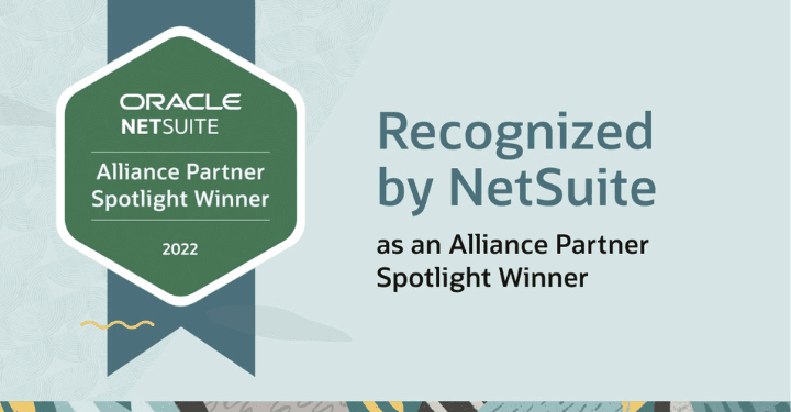 NetSuite Summer 2022 Alliance Partner Spotlight Award Winner