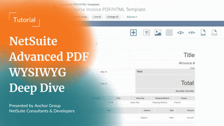 Netsuite Advanced Pdf Wysiwyg Deep Dive Tutorial