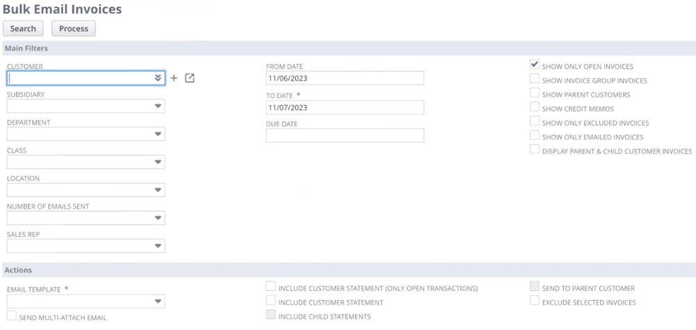 Intro to Bulk-email NetSuite Dunning | Manual Version