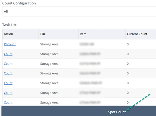 Smart Count Preferences and Spot Count | NetSuite