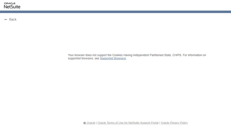 CHIPS Site Management Tools (SMT) Error | SuiteCommerce Help