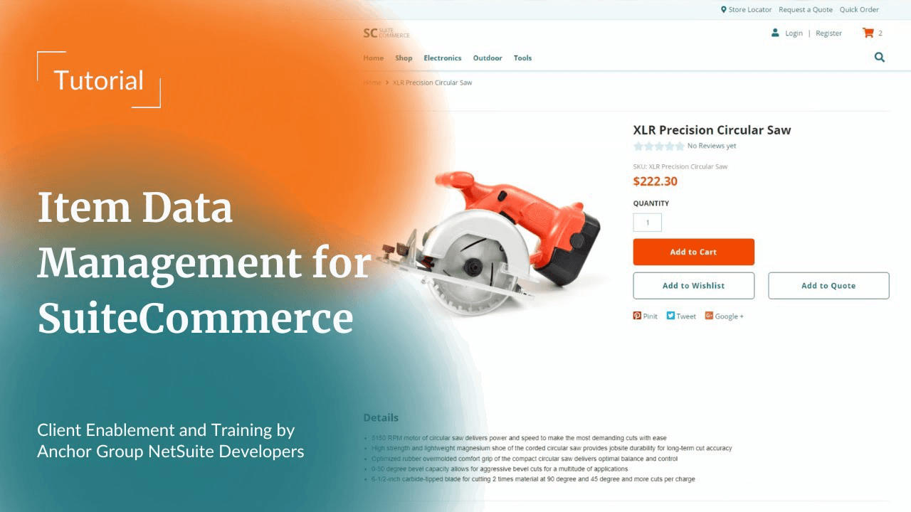 SuiteCommerce Item Data Management | NetSuite