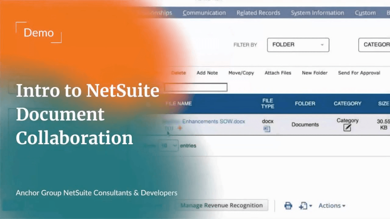 Intro to NetSuite Document Collaboration | DMS