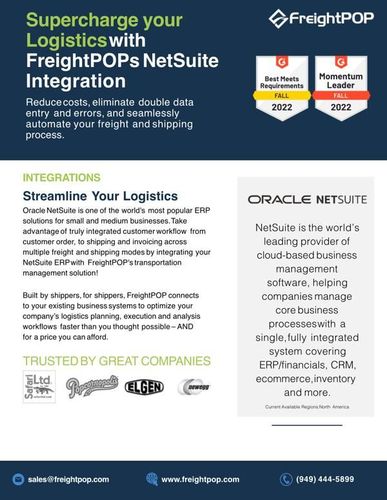 FreightPop | Supply Chain Software for NetSuite
