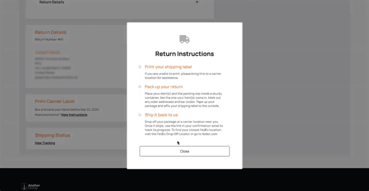 Intro to the NetSuite Returns Customer Portal