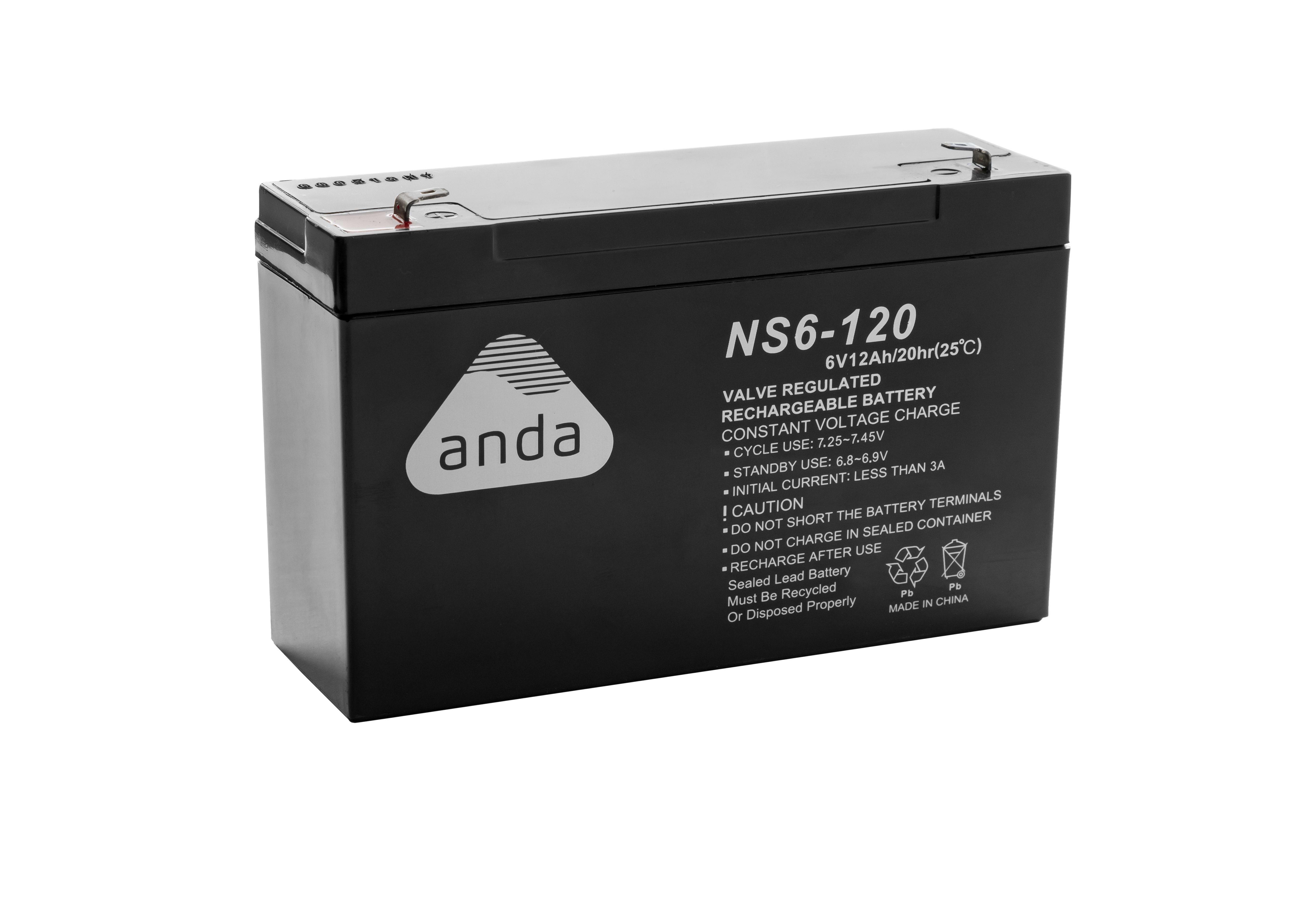 Anda AGM Batteri NS | 6V 12Ah T1