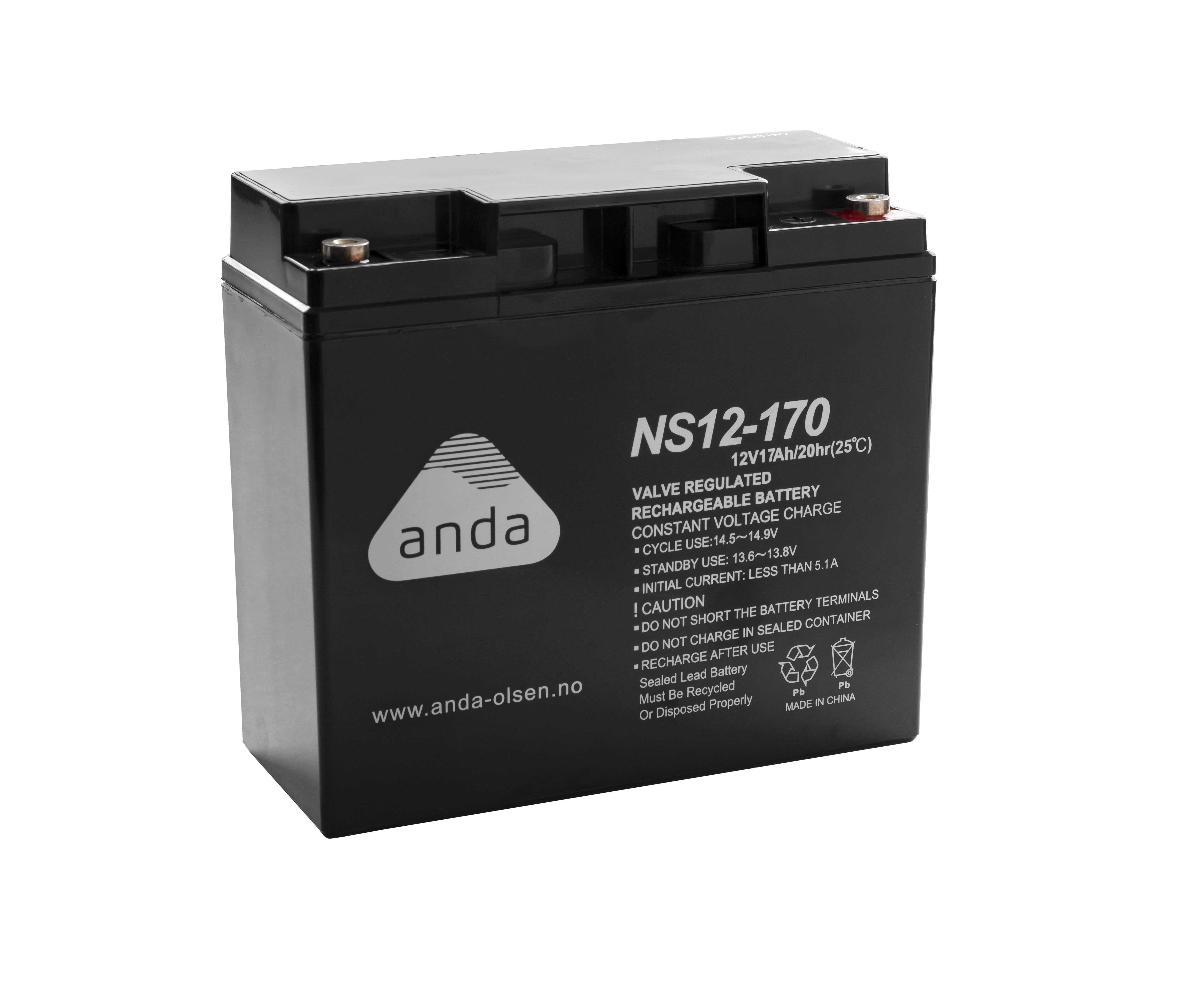 Anda AGM Batteri NS | 12V 17Ah T10