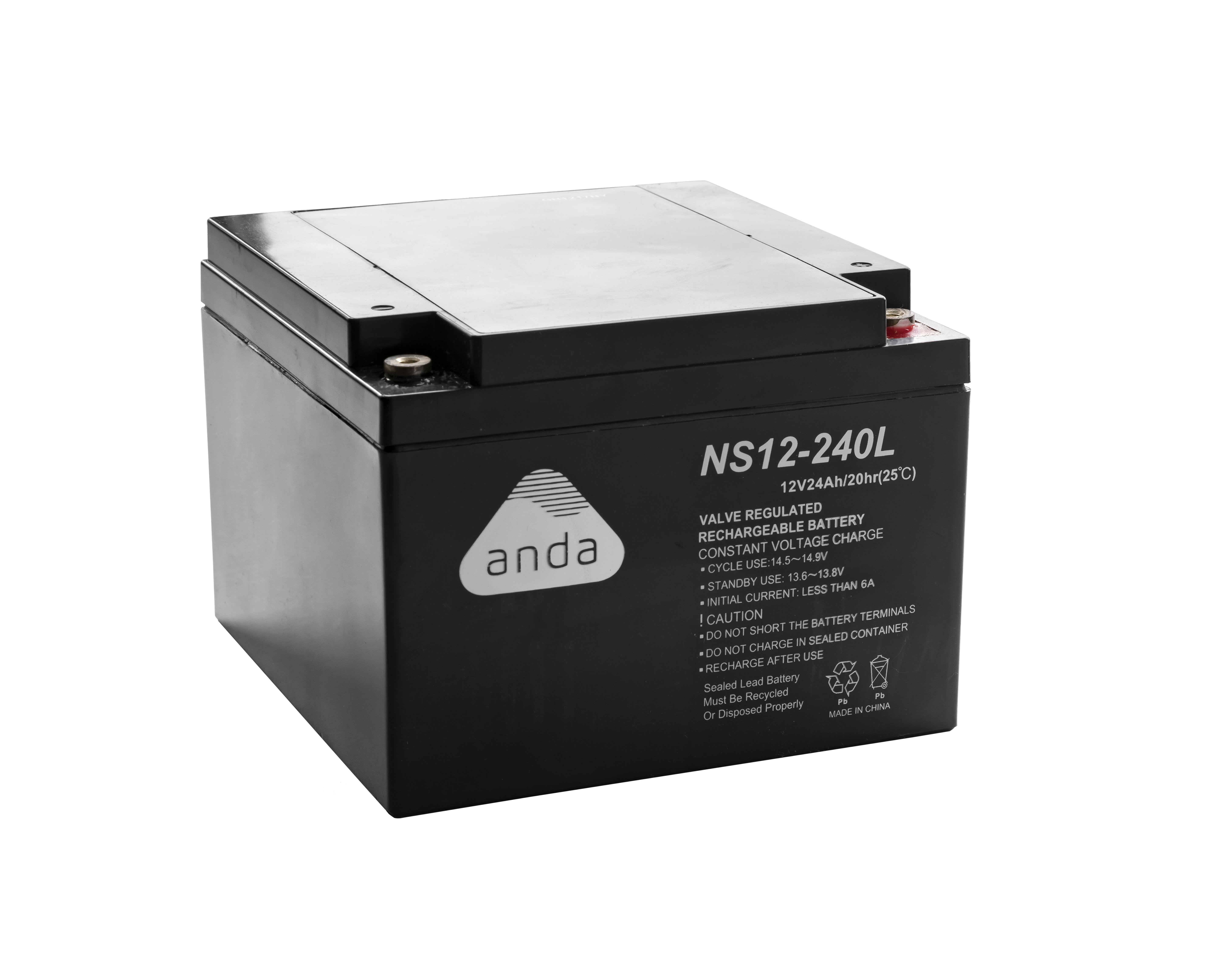 Anda AGM Batteri NS | 12V 24Ah longlife T10