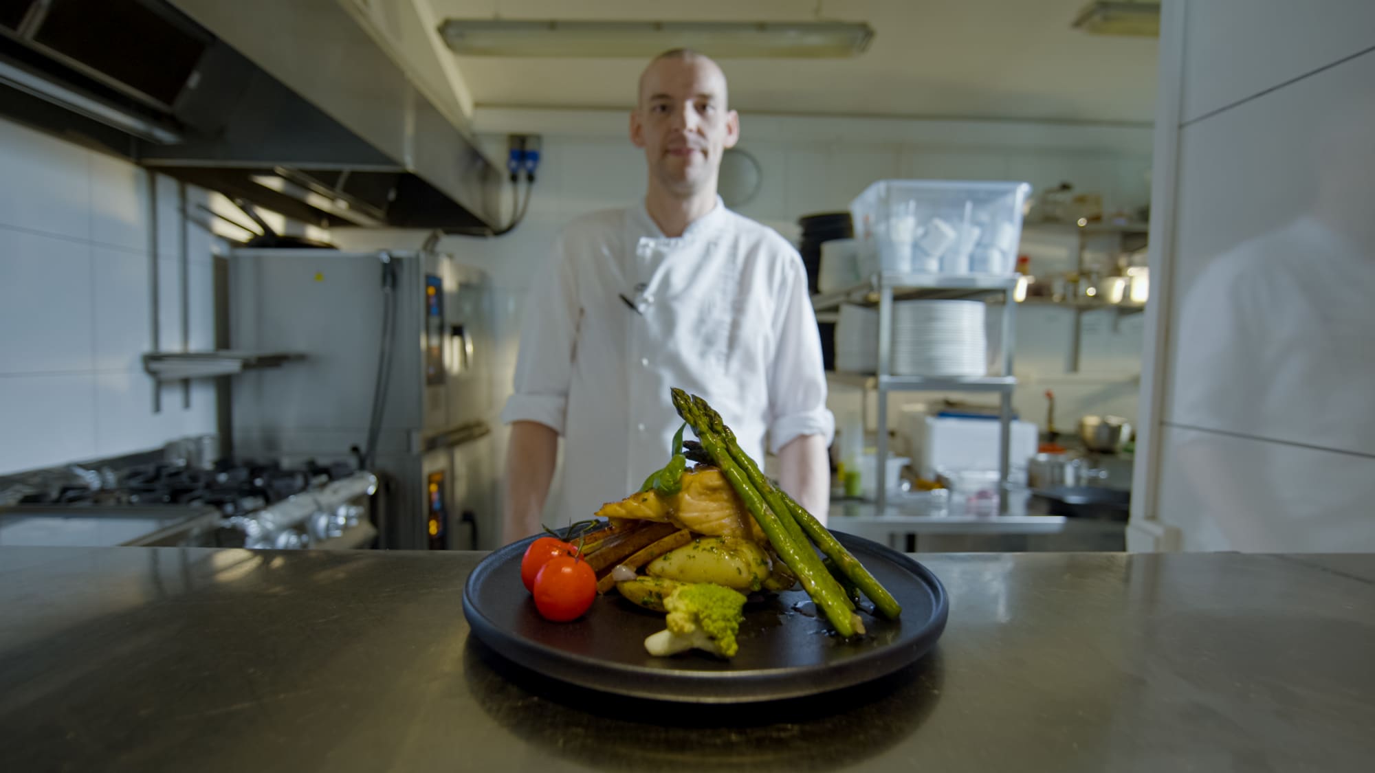 Chef Liam Coffey from Birmingham loves life on Andøya