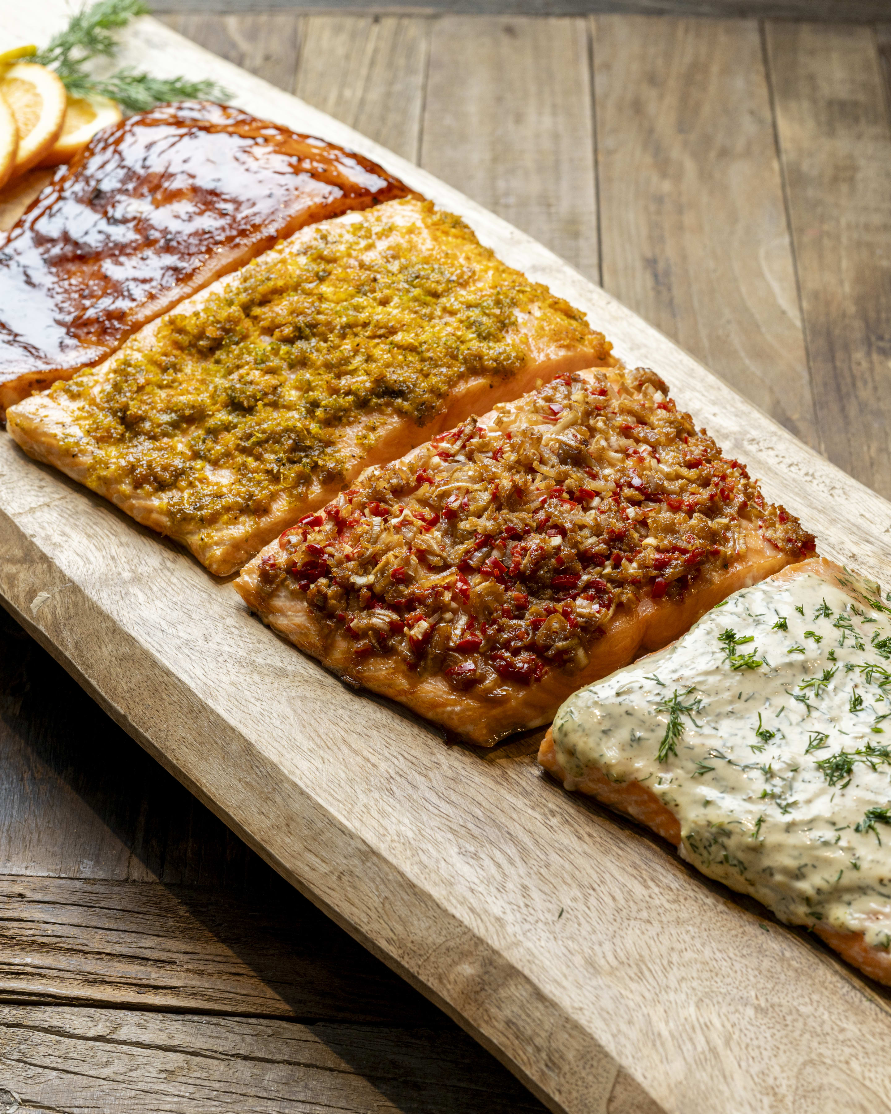 Four simple recipes for glazing smoked salmon