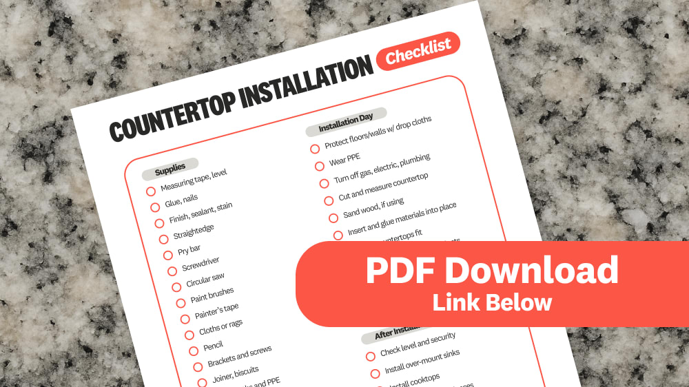 Countertop Installation Checklist | Angi