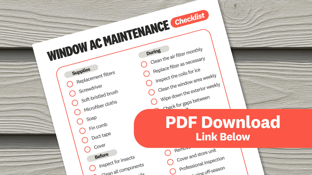 Window AC Maintenance Checklist | Angi