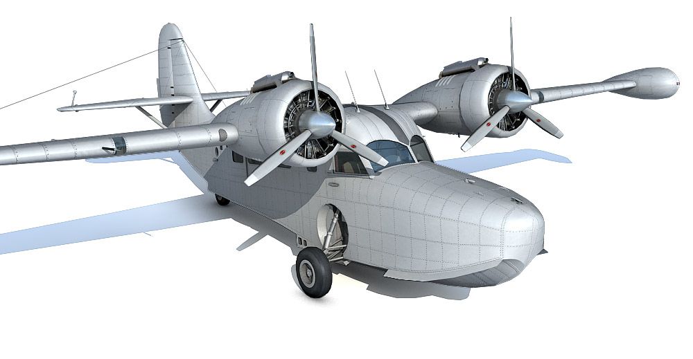 Grumman G-21 Goose 3d model Grumman G-21 Goose 3d model